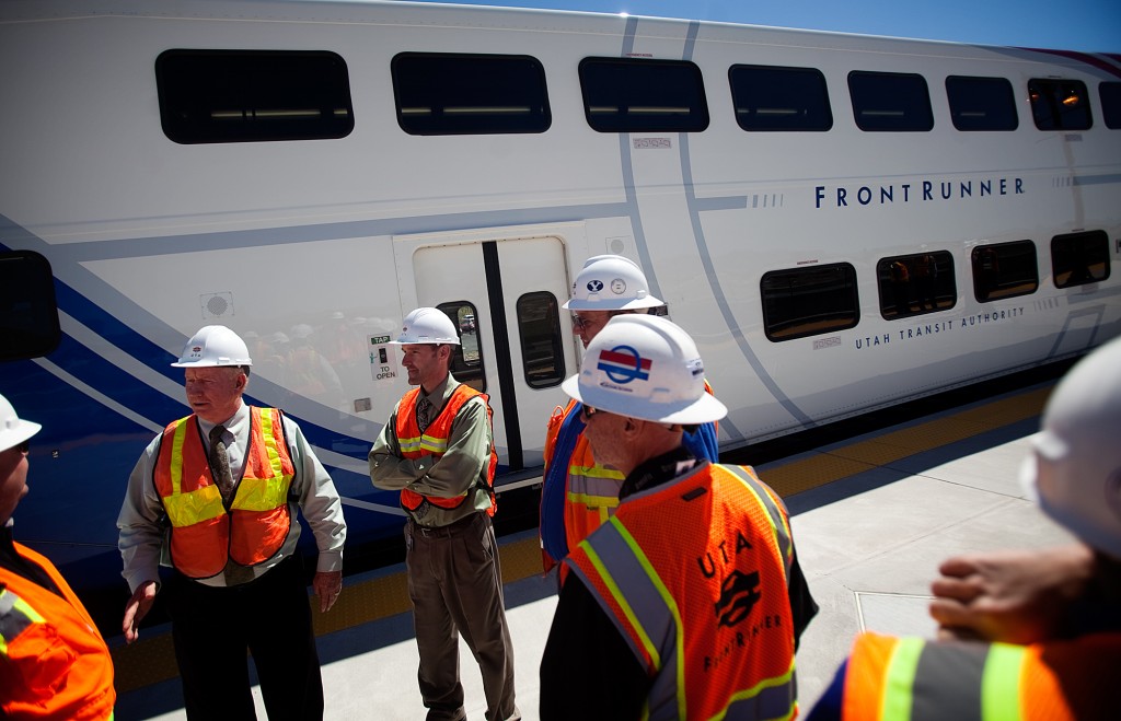 First FrontRunner train rolls into Utah County | News, Sports, Jobs ...